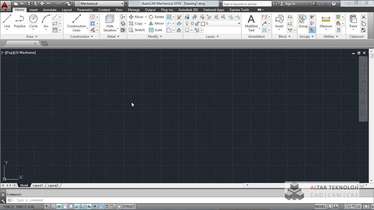 Altar - AutoCAD Mechanical - 01 - Kullanıcı Arayüzü - YouTube