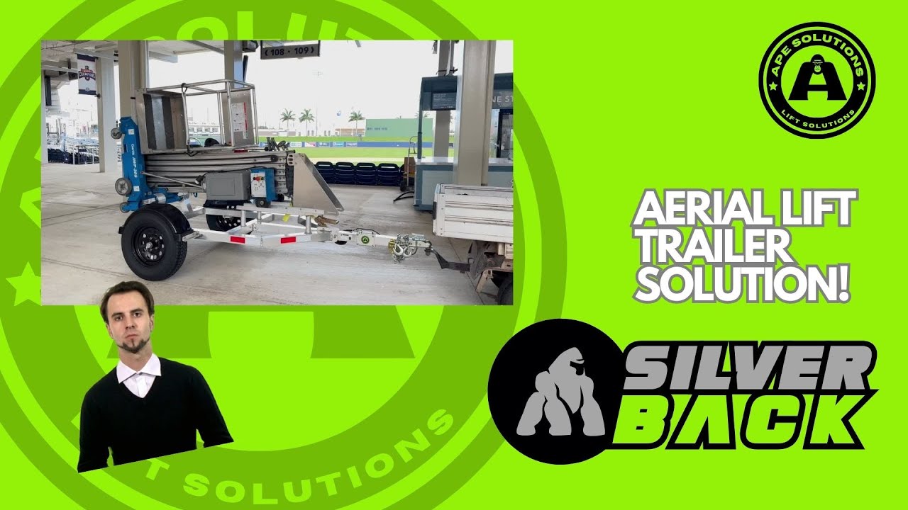 SILVERBACK Aerial Lift Trailer Solution by APE Rigging - YouTube
