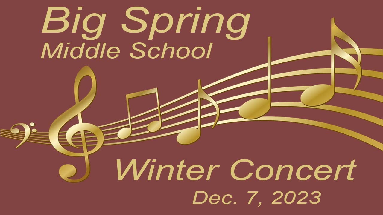 Big Spring Middle School Winter Concert - YouTube