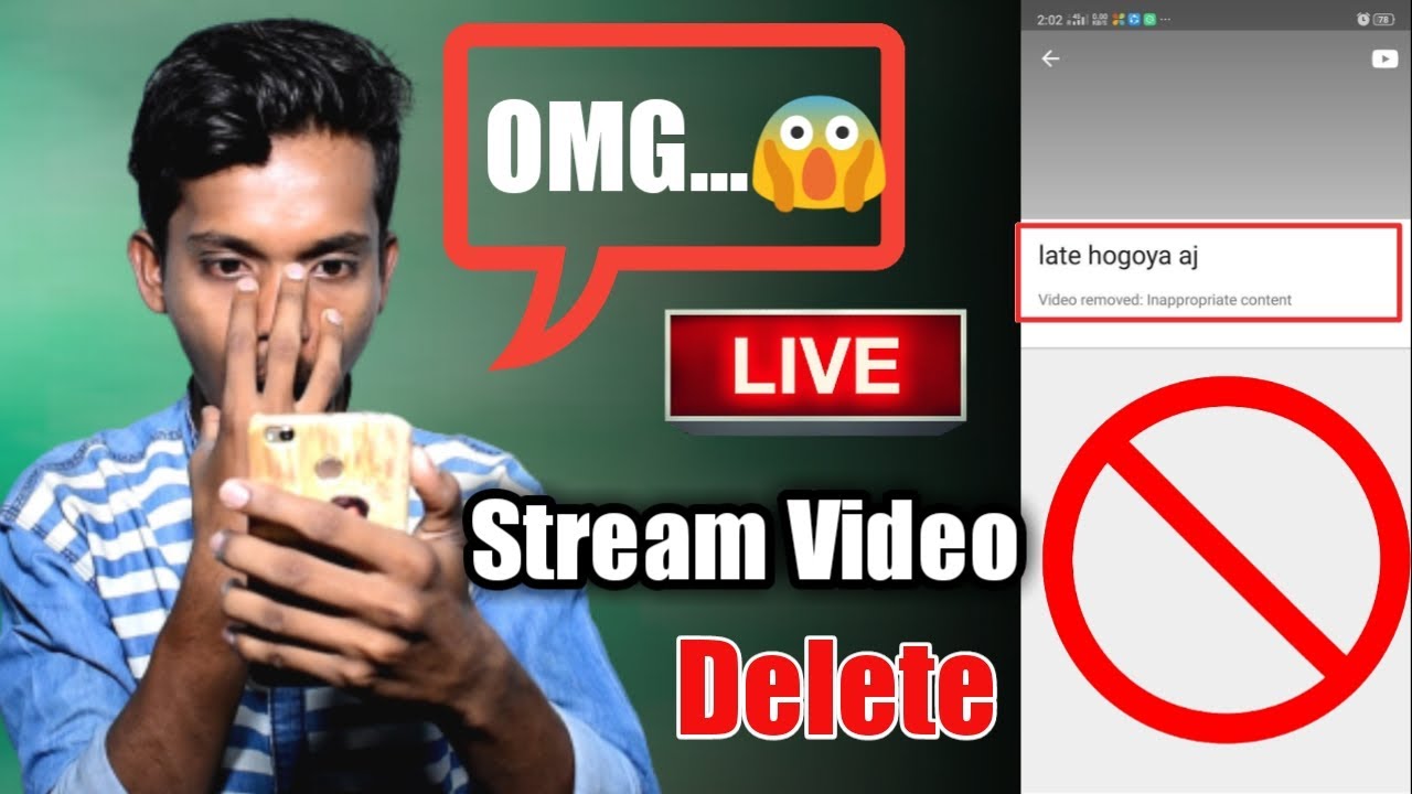 OMG...😱 Live Stream Video Delete | How to appeal flagged and ...