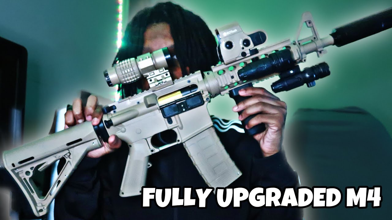 Unboxing Fully Upgraded M4 Gel Blaster🔥| With Upgraded Battery - YouTube
