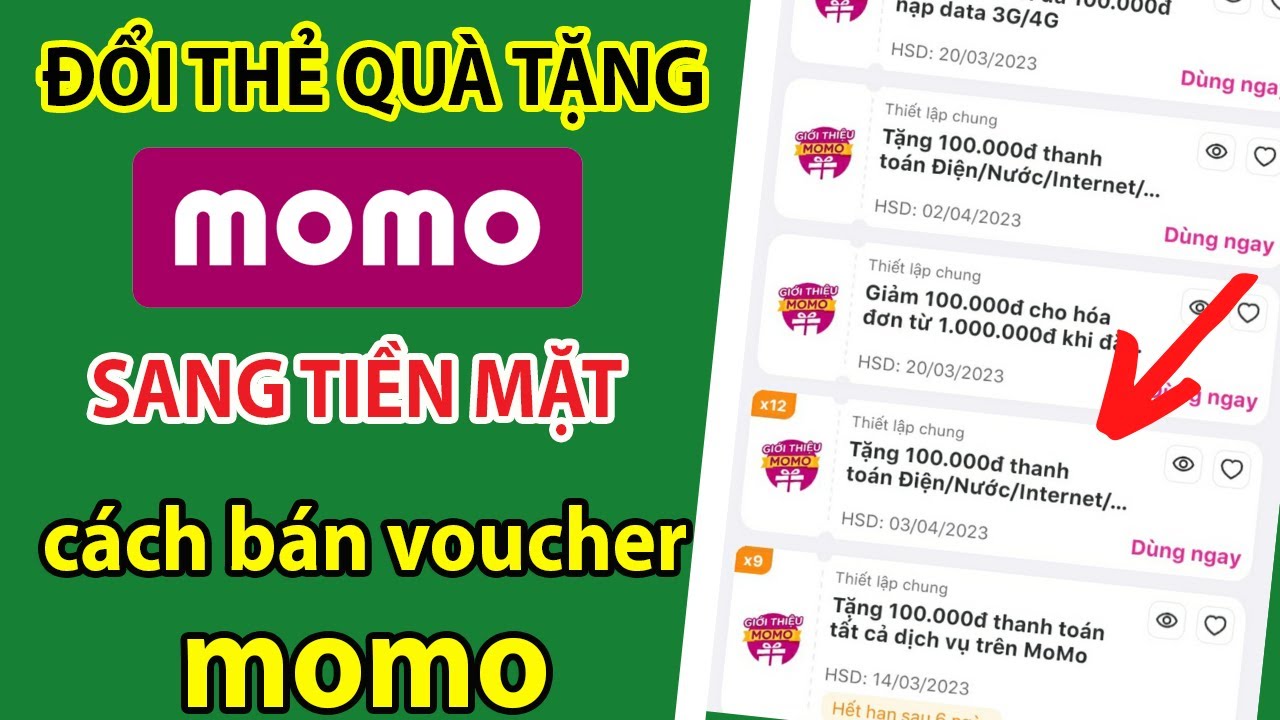 Cách Bán Voucher MOMO: Cách Đổi Thẻ Quà Tặng MOMO SANG TIỀN MẶT - YouTube