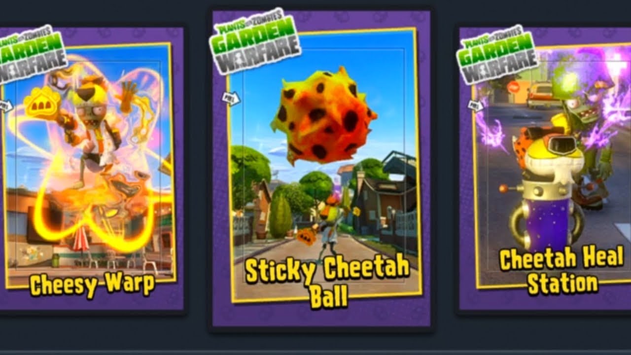 Plants vs Zombies Garden Warfare - CHEESY WARP, CHEETAH HEAL STATION ...