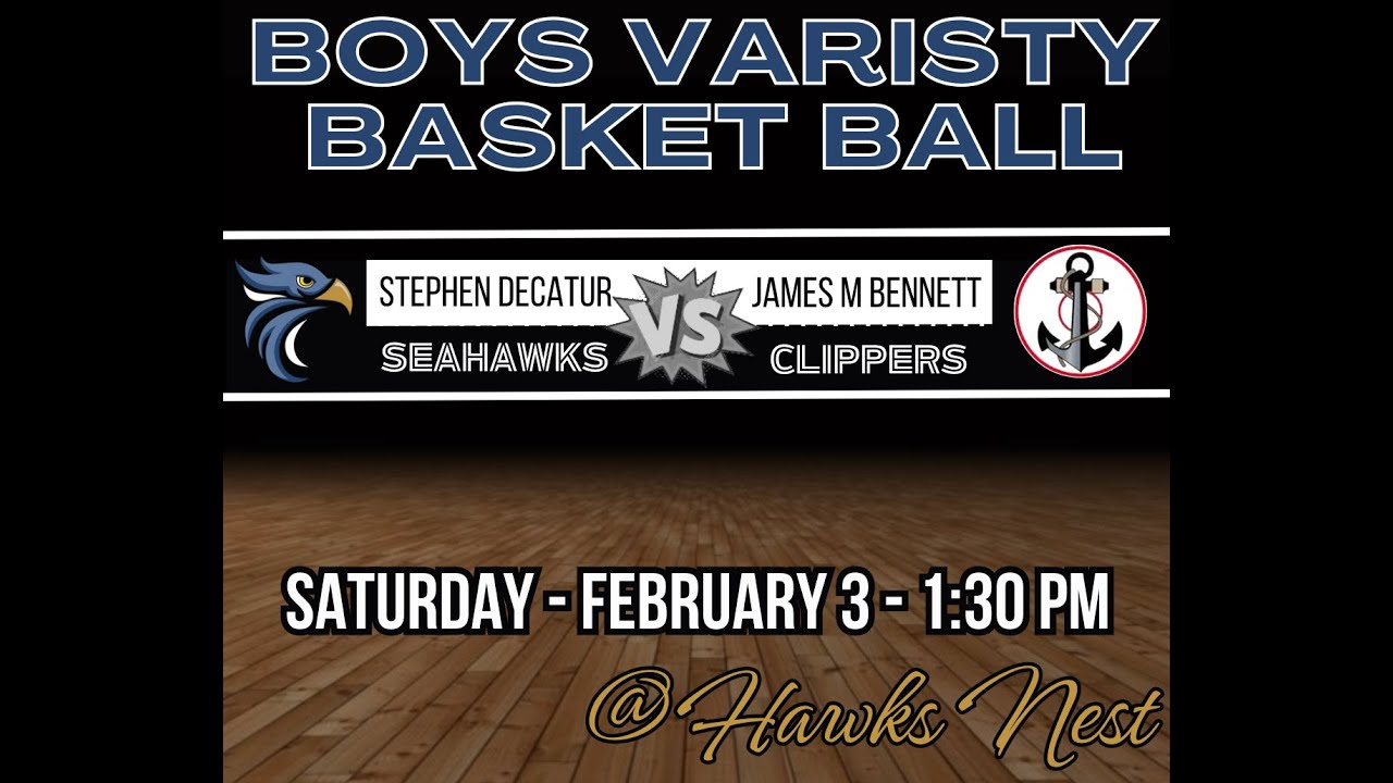 SDHS Varsity Boys Basketball vs James M. Bennett - YouTube