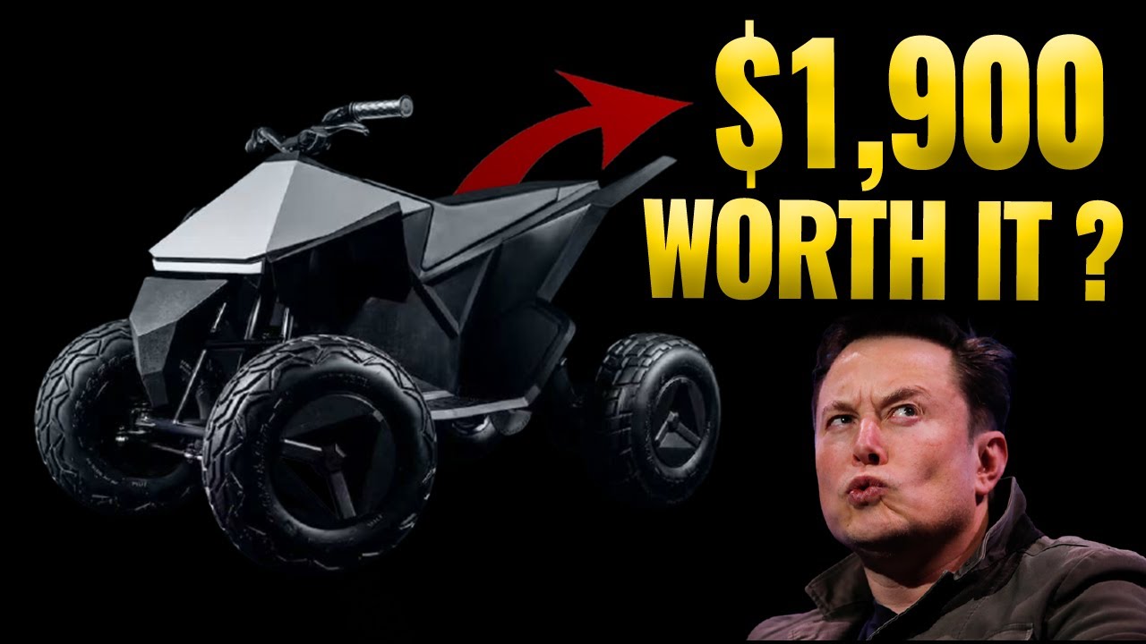2022 Tesla Cyberquad 4 wheel electric motorcycle ATV 2022 - YouTube