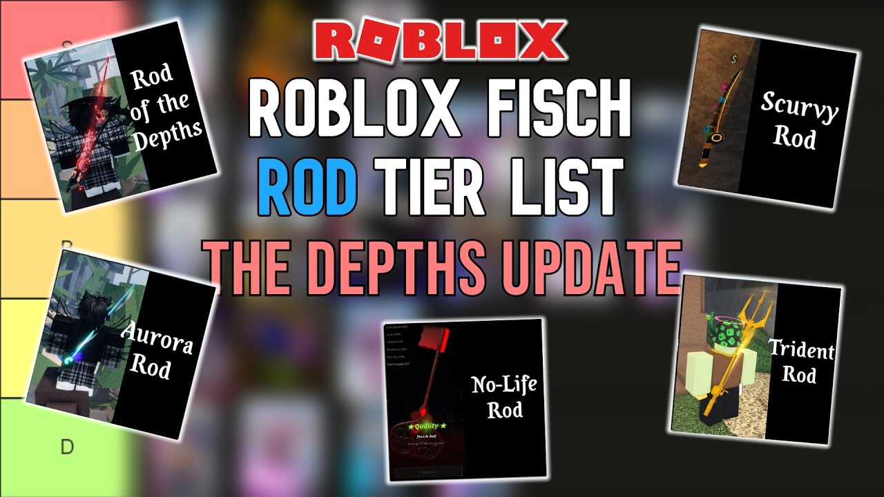 Roblox Fisch Rod Tier List - The Depths Update - YouTube