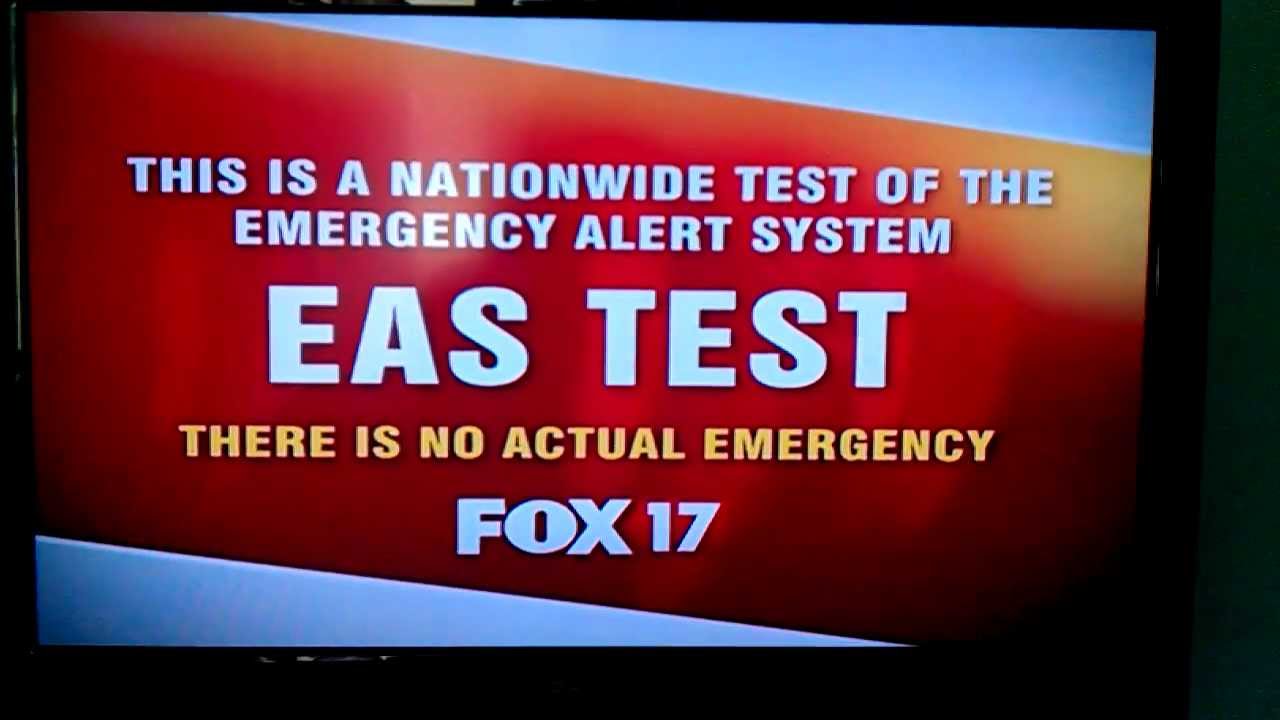 National test of the emergency alert system.... - YouTube