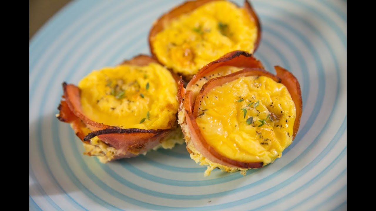 Egg and Sliced Ham Cups - #SoEasy Recipe - YouTube