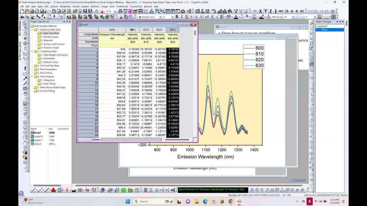 Peak Analysis in OriginPro (Webinar) - YouTube