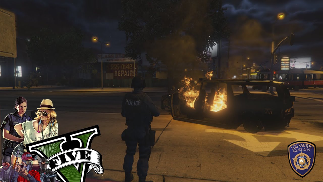 GTA 5 POLICE - LSPDFR / City Patrol of 2023 / Protecting the city from ...