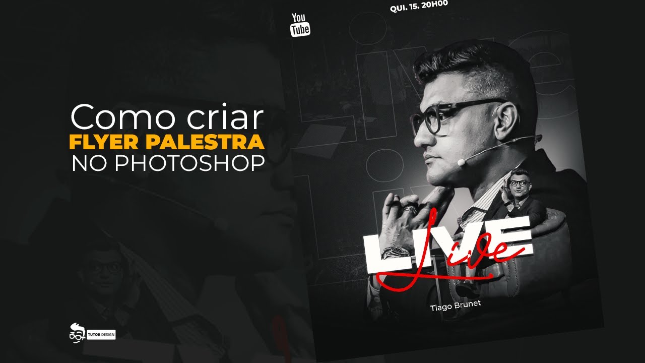 Como criar Flyer Palestra PSD FREE - YouTube