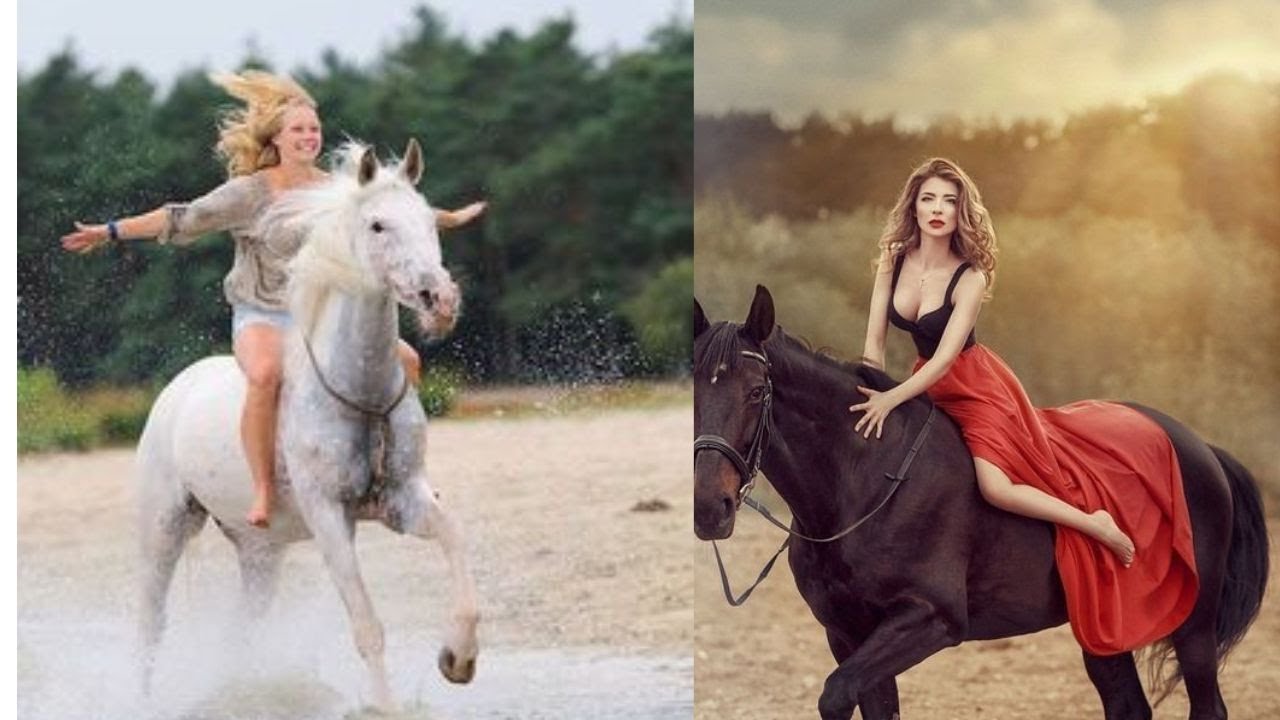 SO CUTE HORSE RIDING VIDEO FOR HORSE LOVER #37 - YouTube