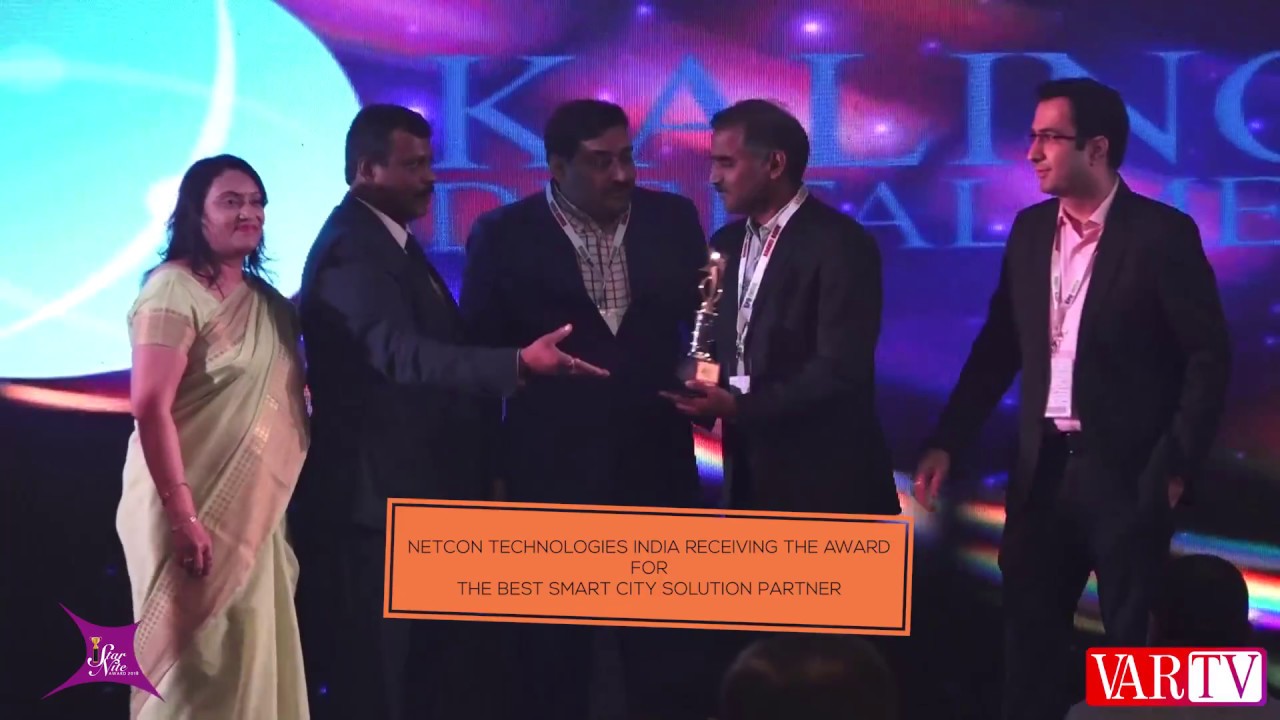 Netcon Technologies india receiving the award for the Best Smart City ...