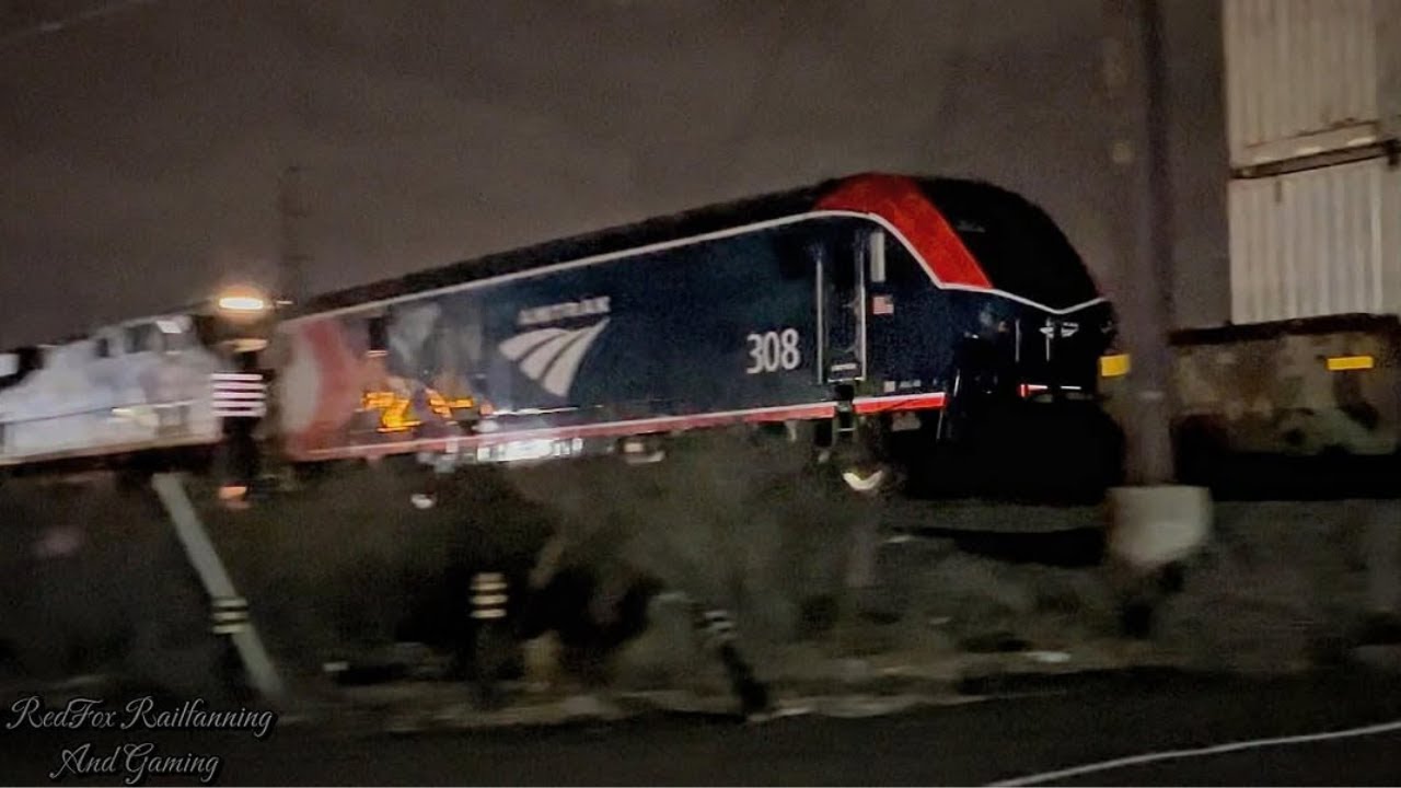 Norfolk Southern 231 Transporting Fire Damaged Amtrak ALC 42 308 Over ...