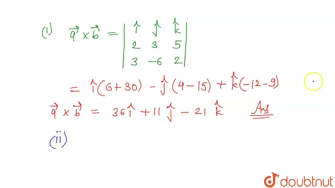 If A 2 3 5 B 3 6 2 C 6 2 3 Then A Xx B and B If A 2 3 5 B 3 6 2 C 6 2 3 Then A Xx B and B