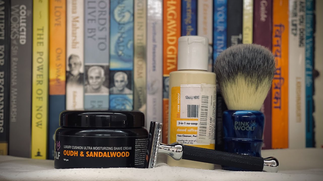PinkWoolf Shaving Cream & Blue Monster Shaving Brush Review. Vlog#121# ...