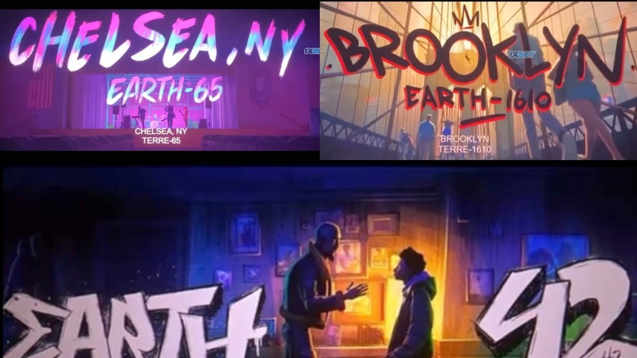 All Earths Title Cards - Spider-man: Across The Spiderverse (2023 ...