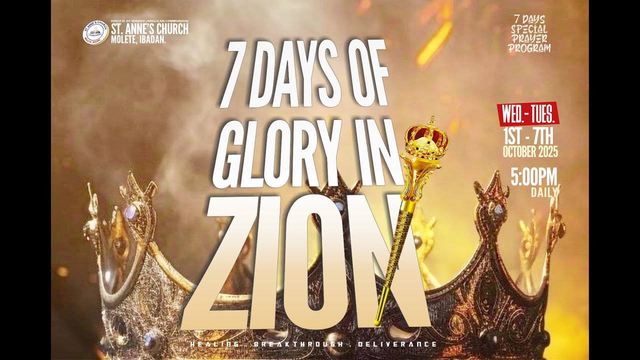 7 DAYS SPECIAL PRAYER PROGRAM | 7 DAYS OF GLORY IN ZION | DAY 4 ...