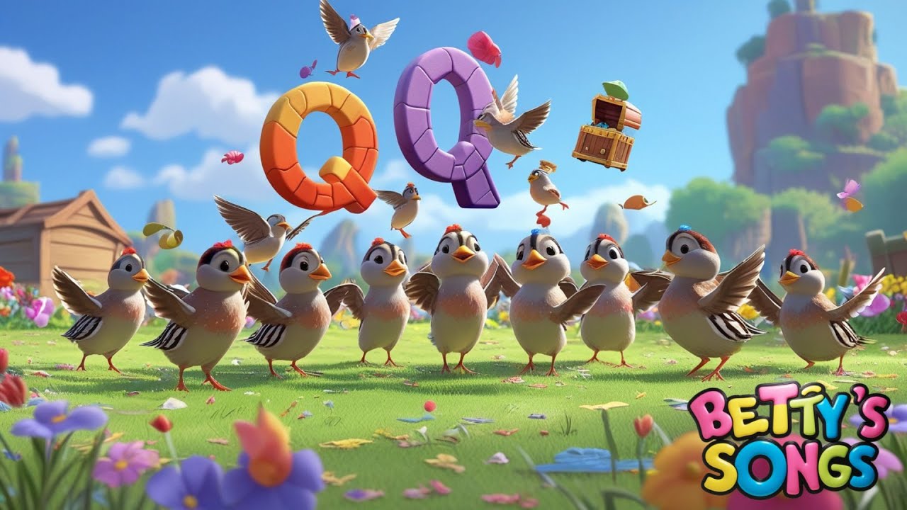 CUTE Little Quail 🐤☀️ TEACH You Letter Q in this FUN Kids Song! - YouTube