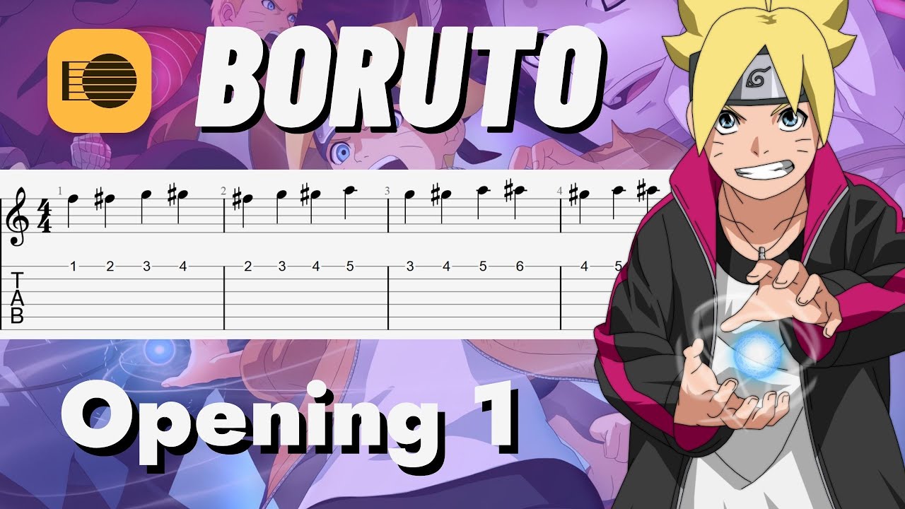 Boruto | Op 1 | Guitar TAB - YouTube