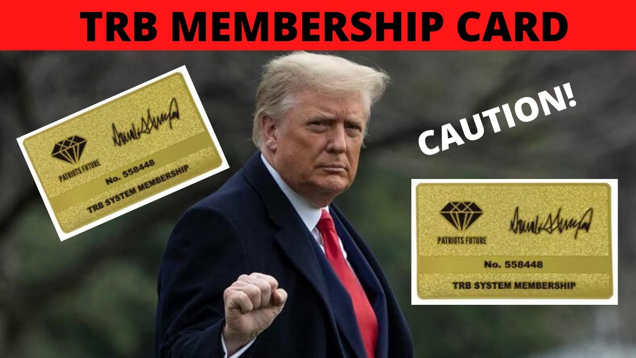 TRB Membership Card(THE TRUTH)- REGISTER YOUR TRUMP PRODUCTS - TRB ...