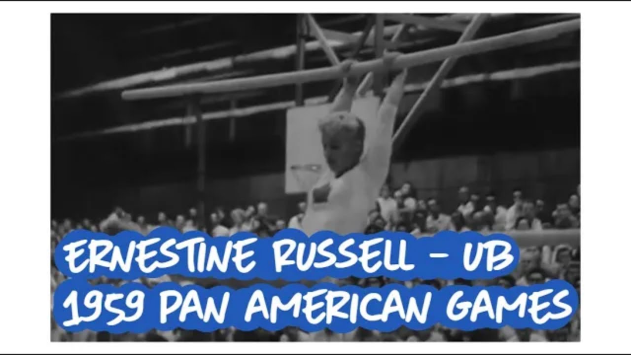 Jean Ernestine Russell - Uneven Bars - 1959 Pan American Games - YouTube