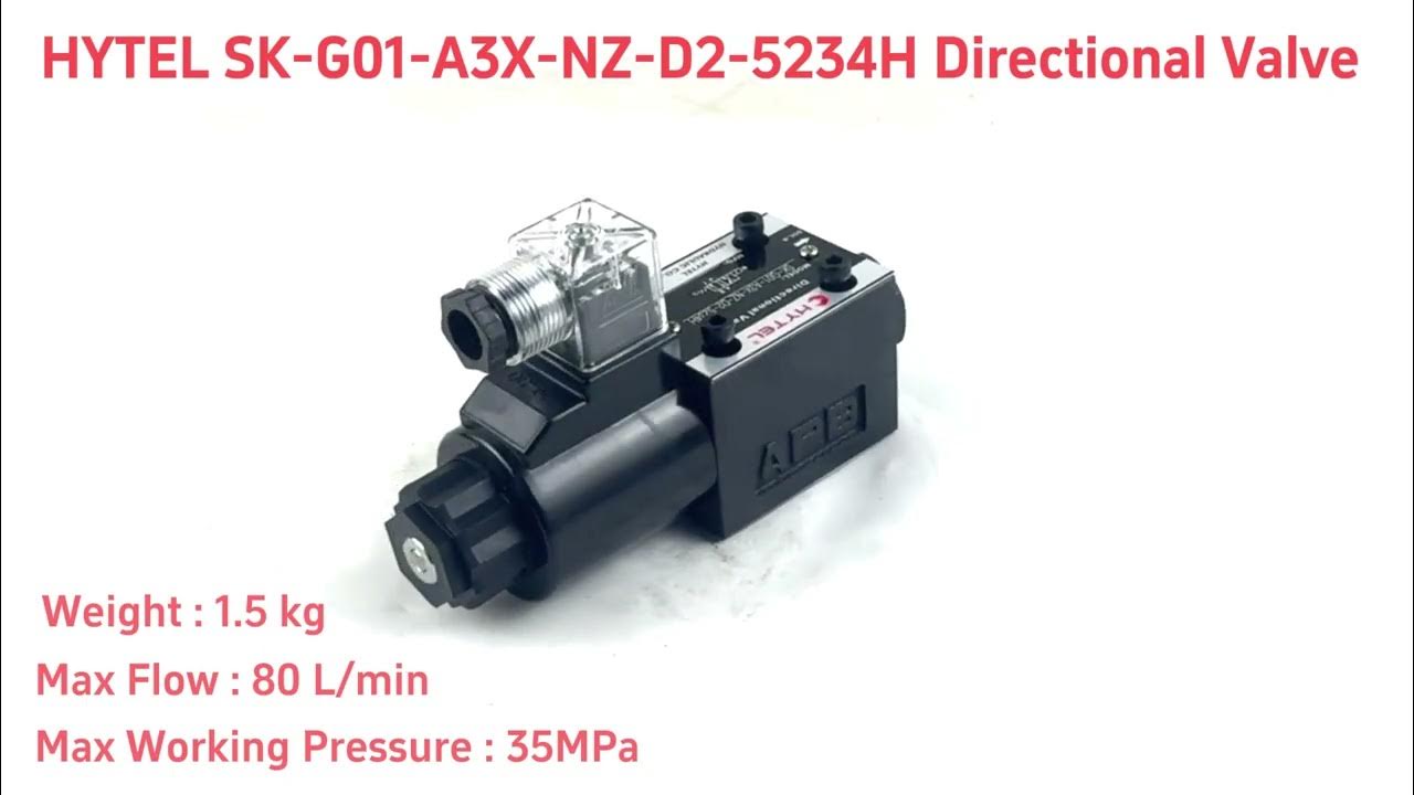 HYTEL SK G01 A3X NZ D2 5234H Directional Valve - YouTube
