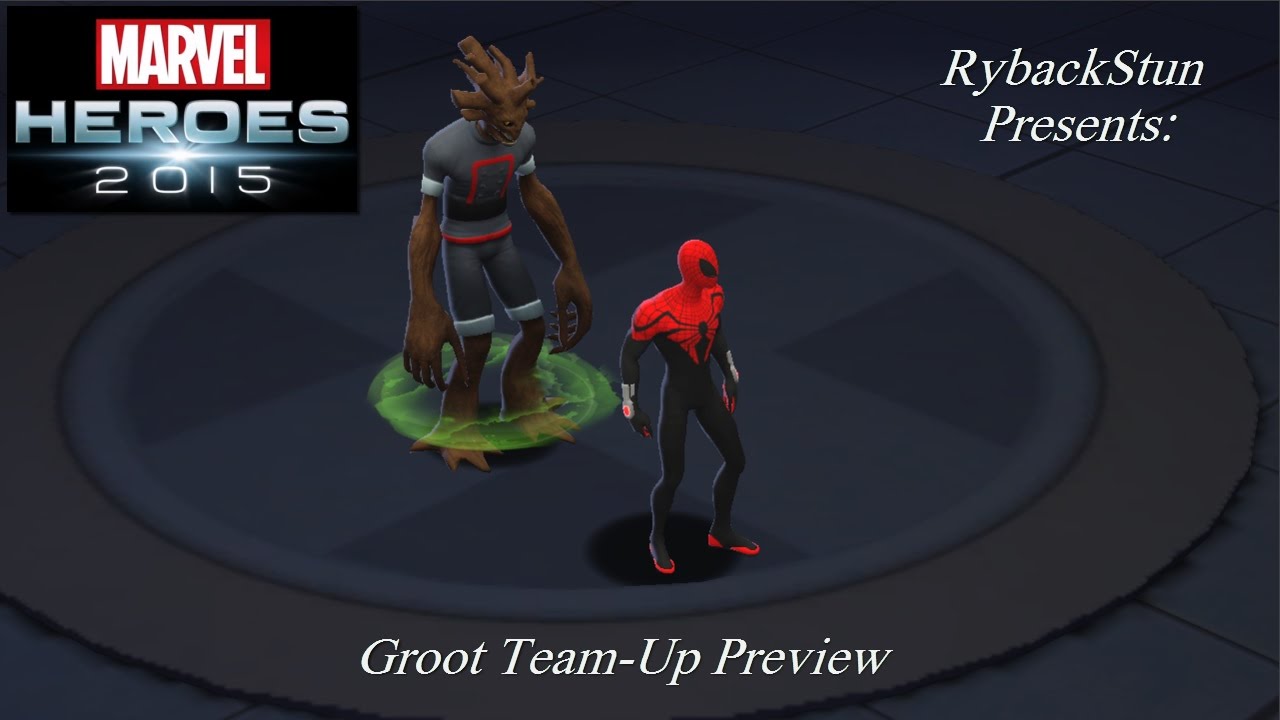 Marvel Heroes: Groot Team-Up Preview - YouTube