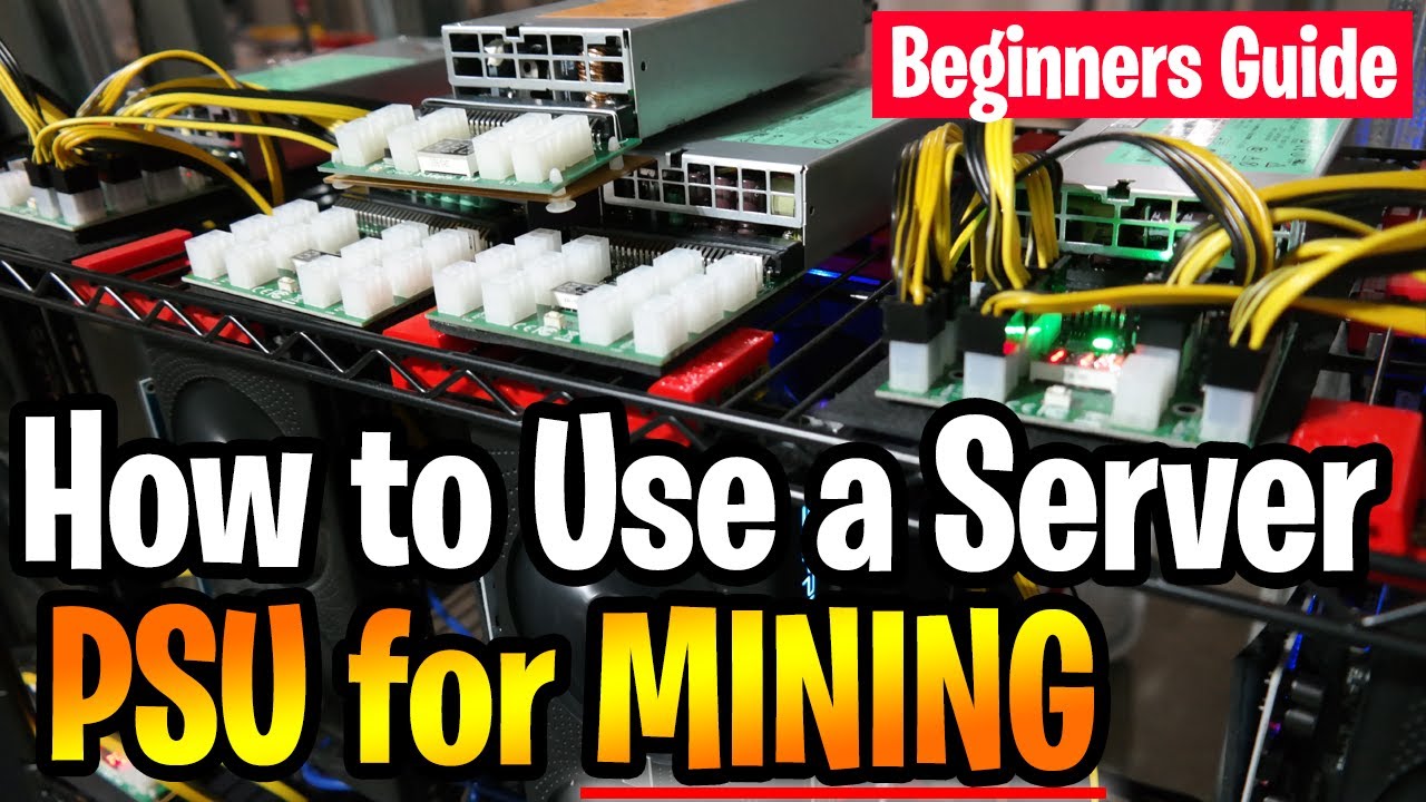 How to Use a Server Power Supply For Crypto Mining - YouTube