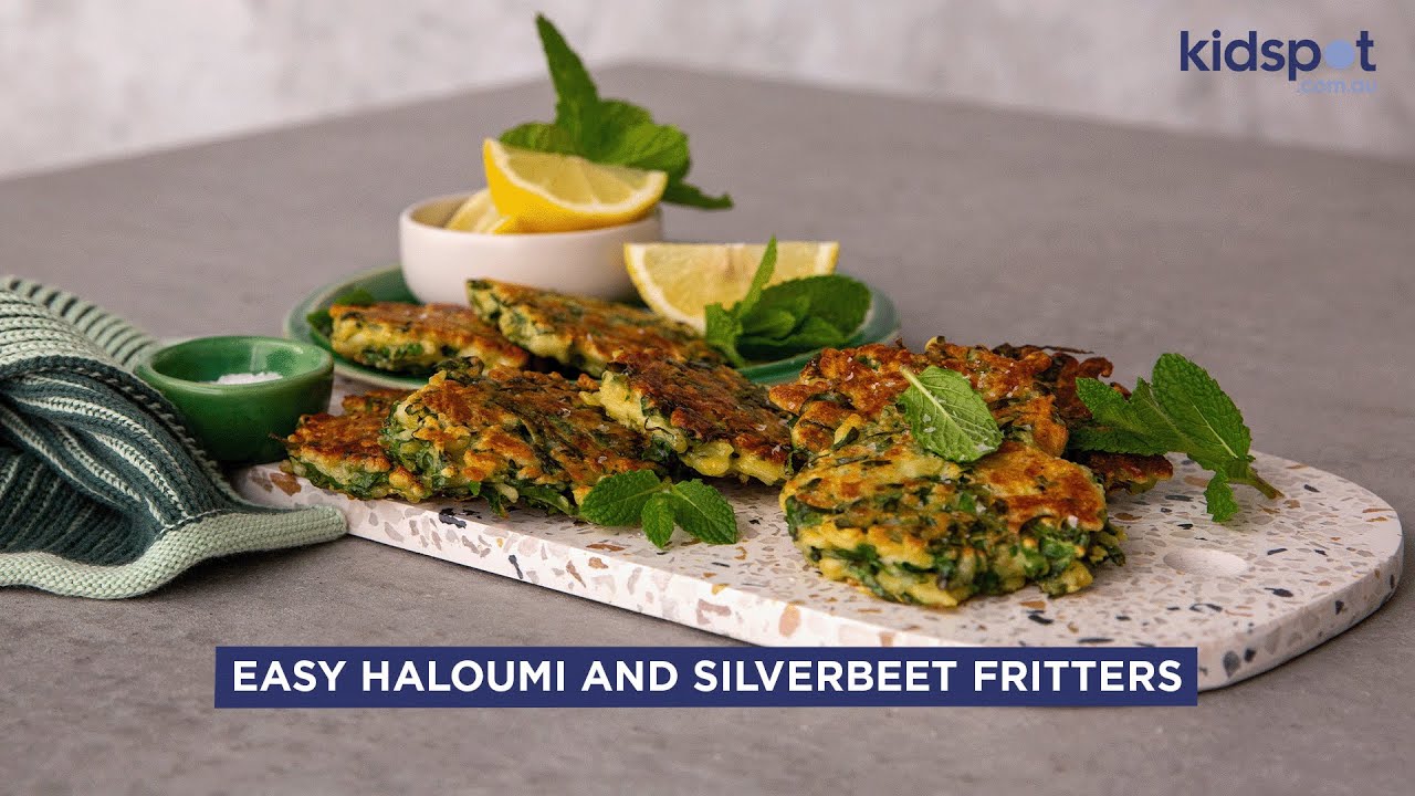 Easy Haloumi Fritters with Silverbeet | Family Dinner Recipes | Kidspot ...