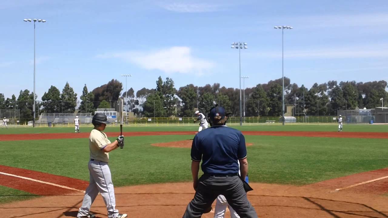 Ariel Kenney line drive off of Tommy Edmans 03/28/13 - YouTube