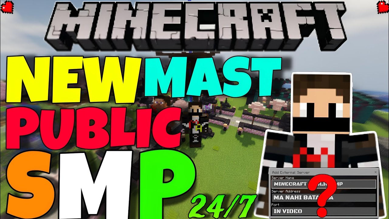 Cheak This Ultimate Best Public Smp Server For Minecraft For Java + Pe ...