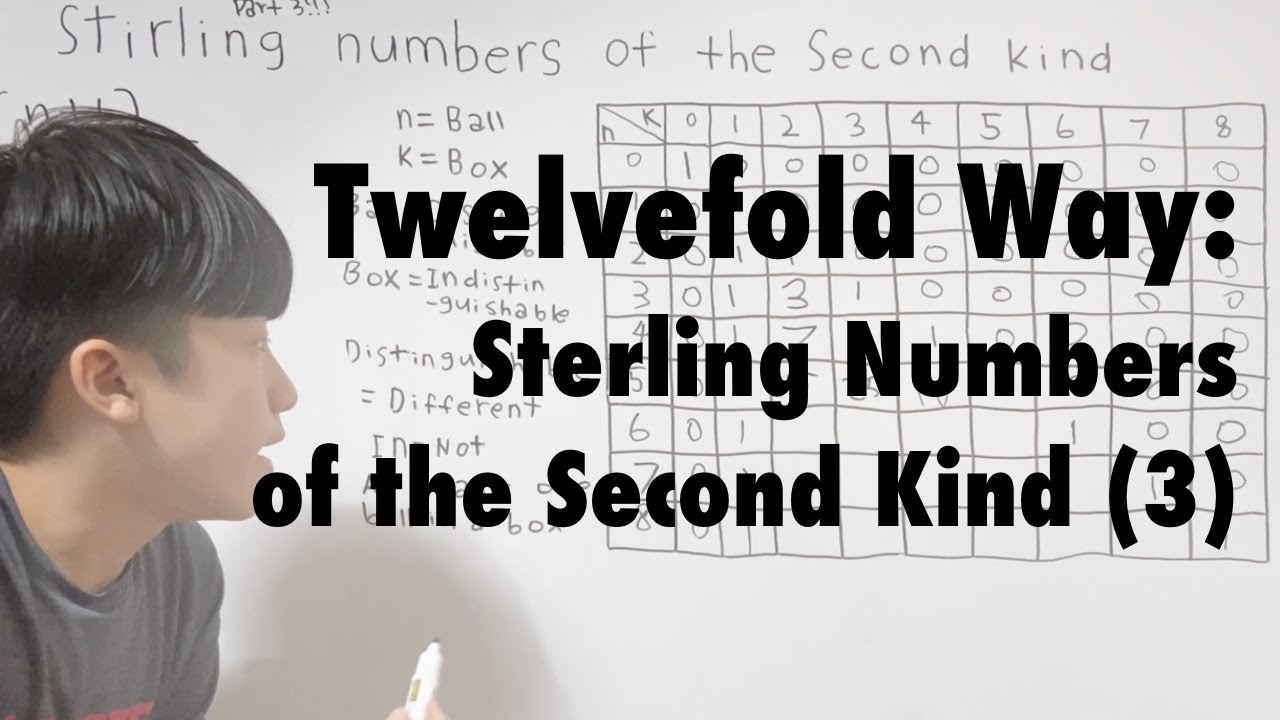 Sterling Numbers of the Second Kind (3) - YouTube