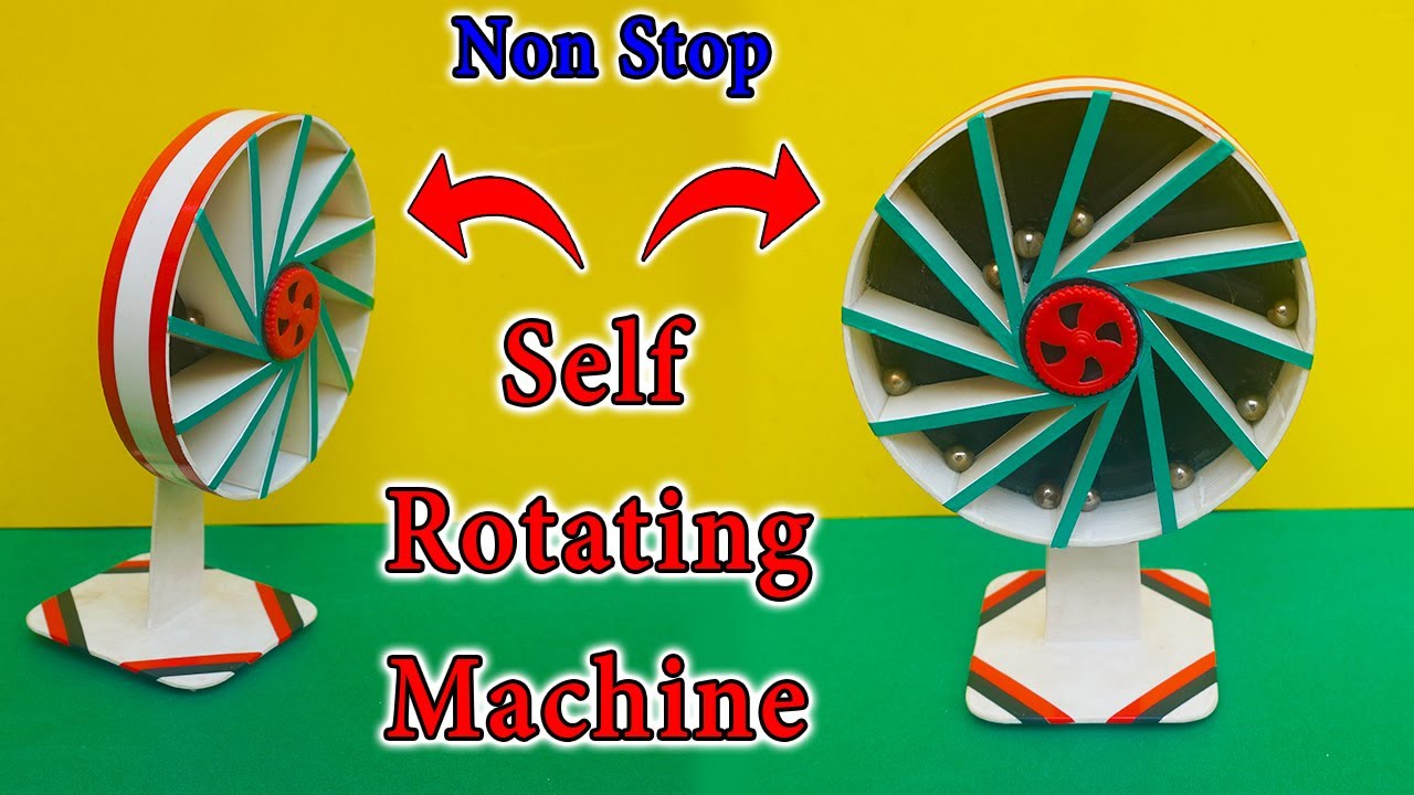 Free Energy Automatic Self Running Machine | Making Self Rotating ...