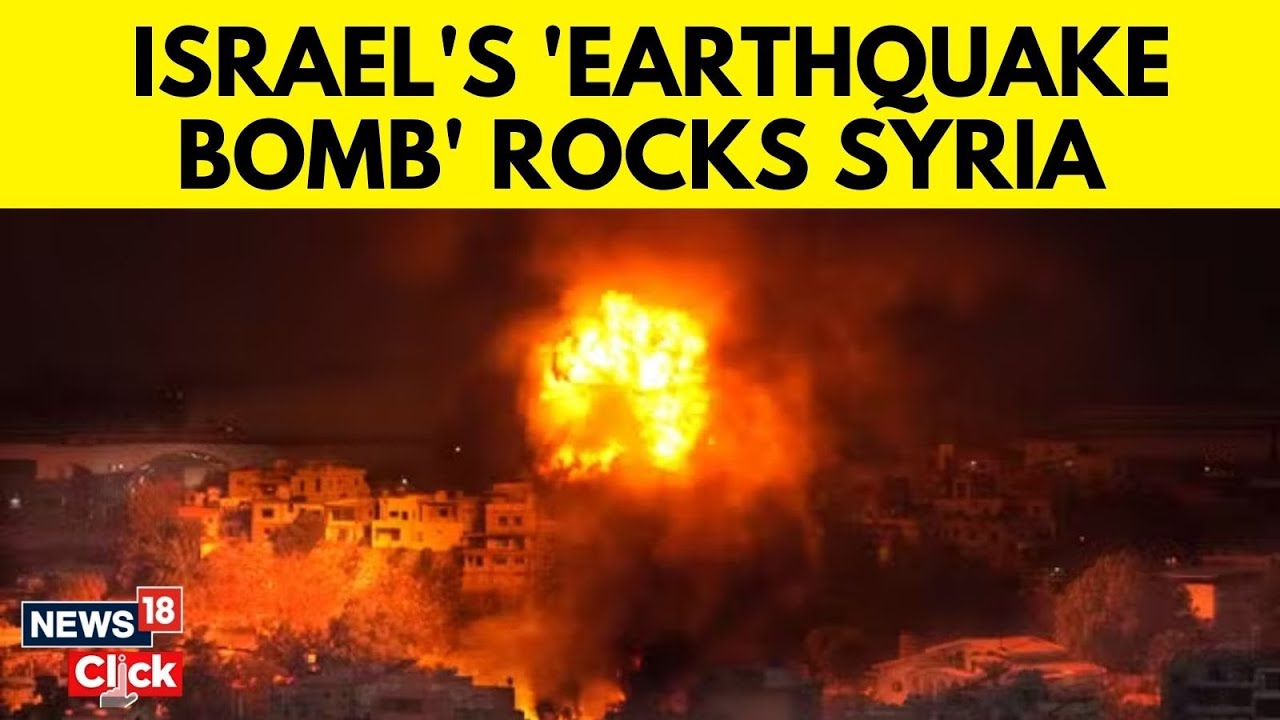 Israel Drops 'Earthquake Bomb' On Syria Explosion Felt On Richter Scale ...