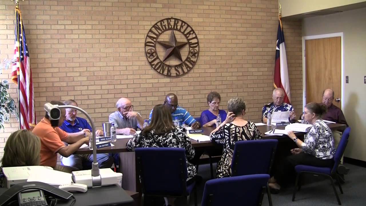 Daingerfield-Lone Star ISD School Board Meeting August 10, 2015 (full ...