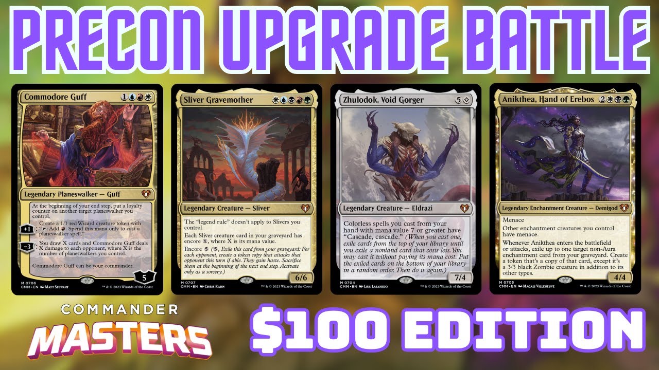 $100 Precon Upgrade Battle - Guff v. Gravemother v. Zhulodok v ...