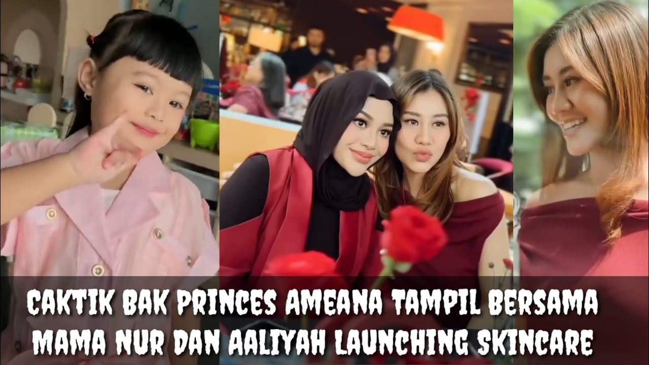 Cent!l Gaya Ameana Ikut Tamp!l Tante Aaliyah di Acara Launching Produk Skincare@Lisazubaidi ...