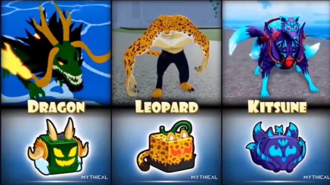 [Blox Fruits] All TRANSFORMATIONS Of The Fruits That Can Transform ...