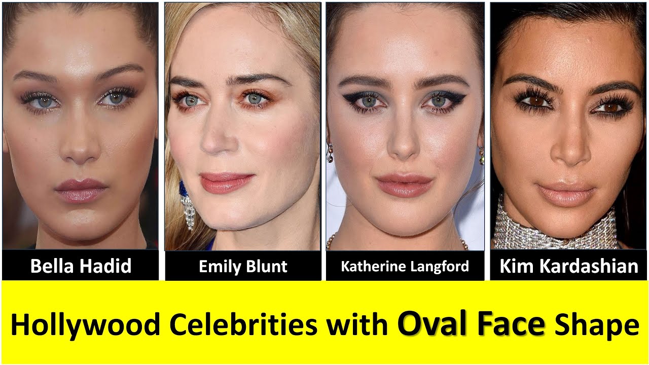 Top Hollywood Celebrities with Oval Faces | Celebrities Face Shape # ...