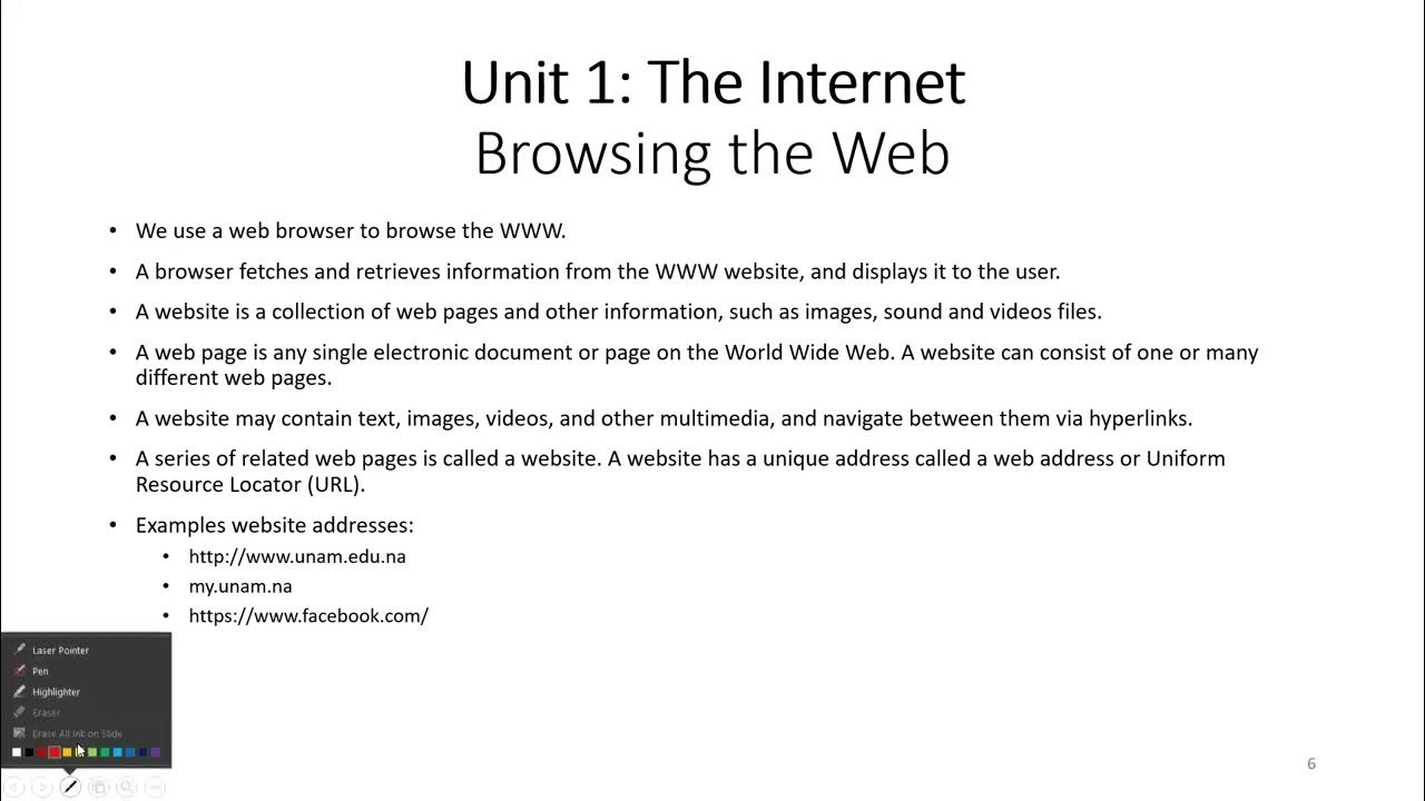 Unit 6 1 Internet and Email mp4 - YouTube