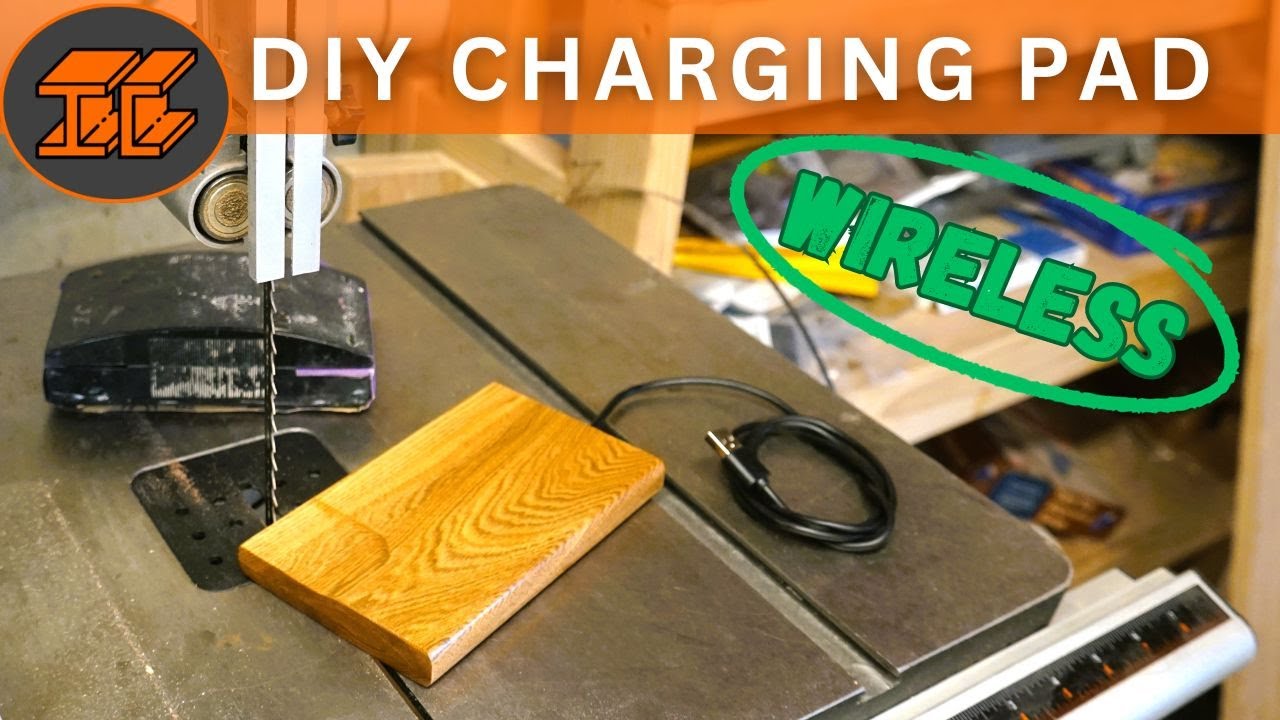 Make A DIY Wood Wireless Phone Charging Pad - YouTube