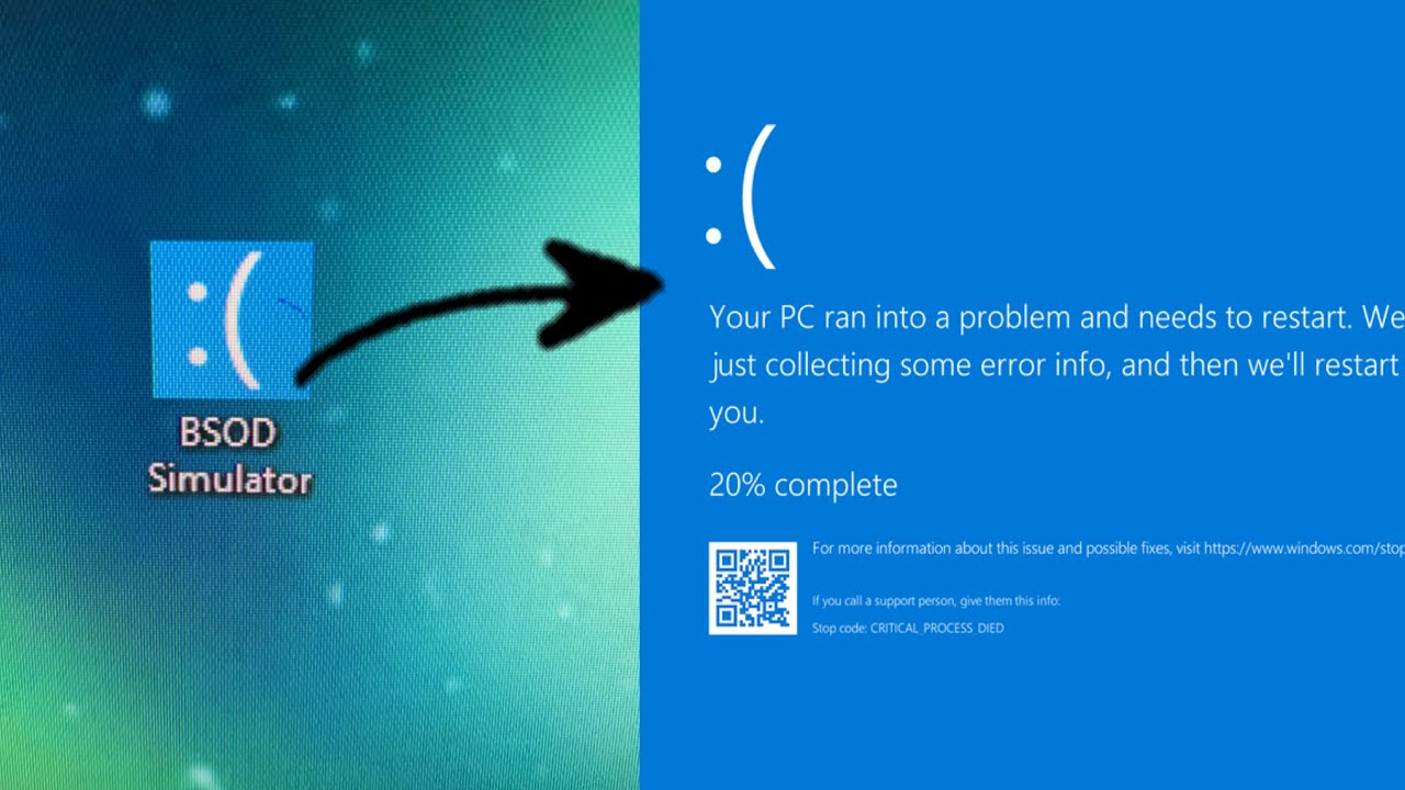 Fake BSOD Program! (pretty cool!) - YouTube