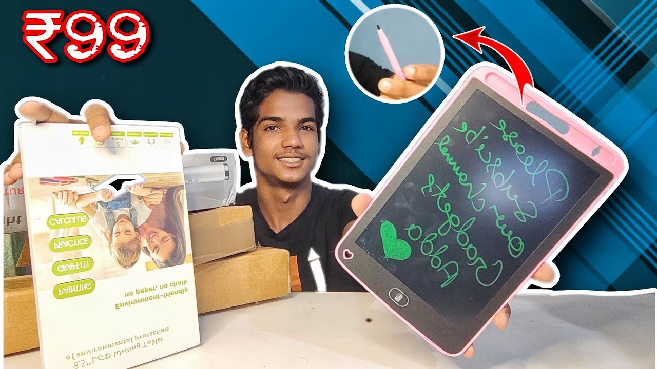 I tried LCD writer Tablet - worth ₹99😍 | Unboxing & review | Gadgets ...