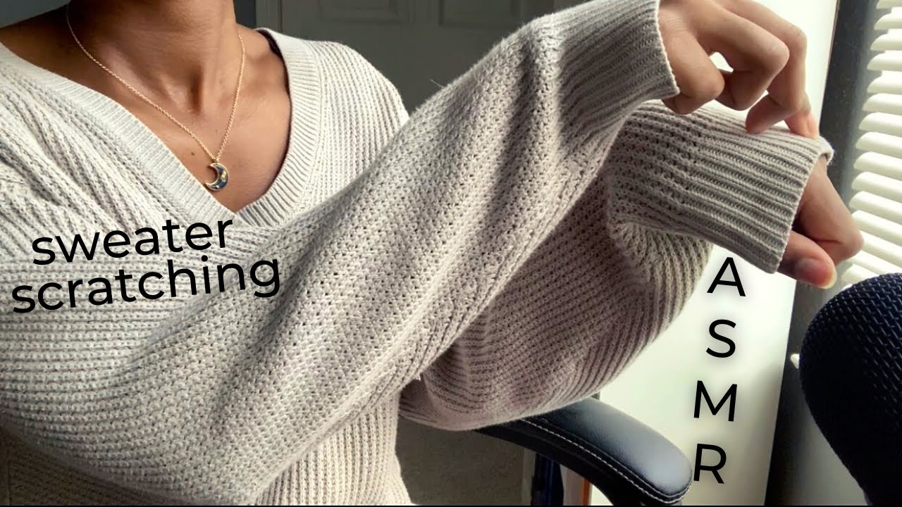 ASMR Scratchy Sweater Sounds and Cozy Fire Crackling + Patreon Update ...