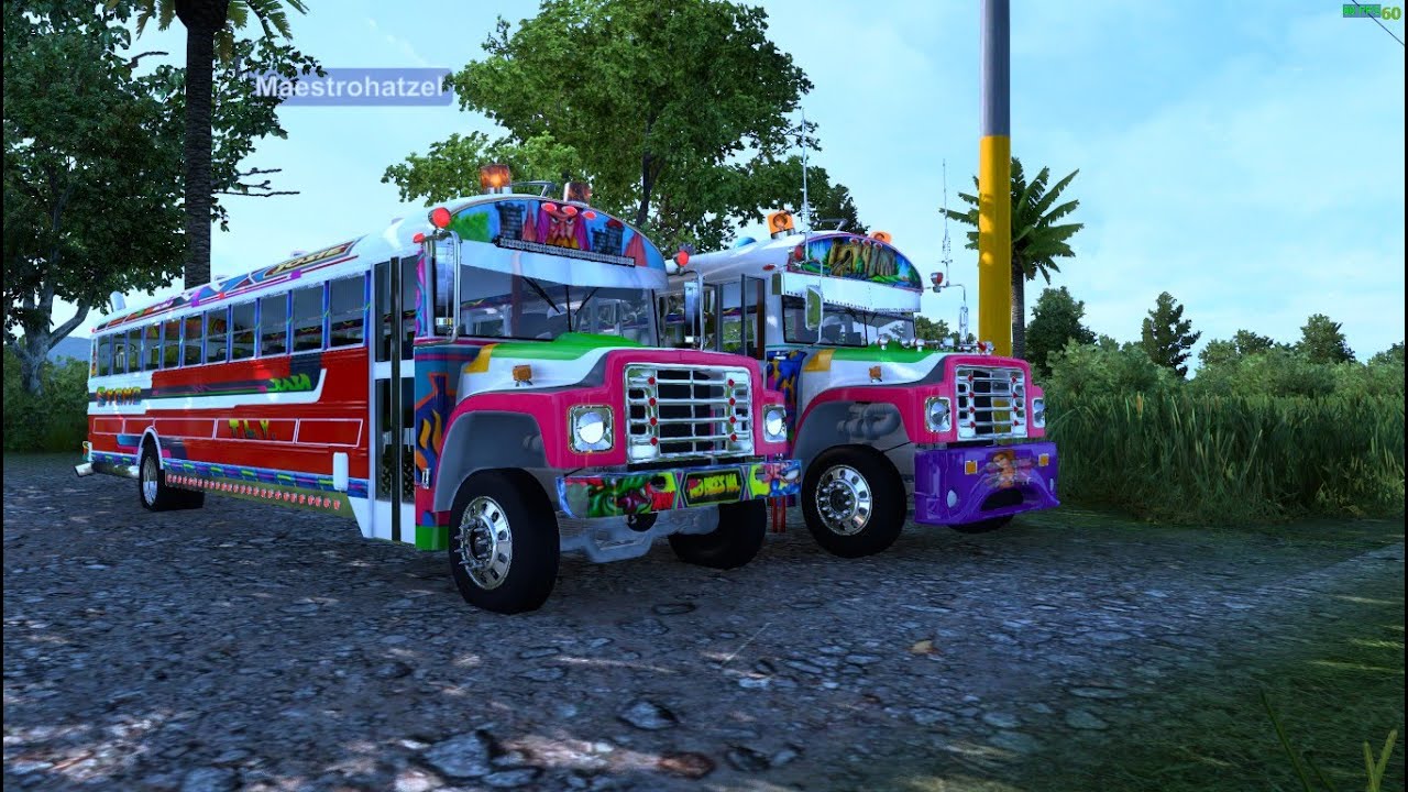 LOS BUSETEROS MAS LOCOS DE HONDURAS BUS DIABLO ROJO American Truck ...