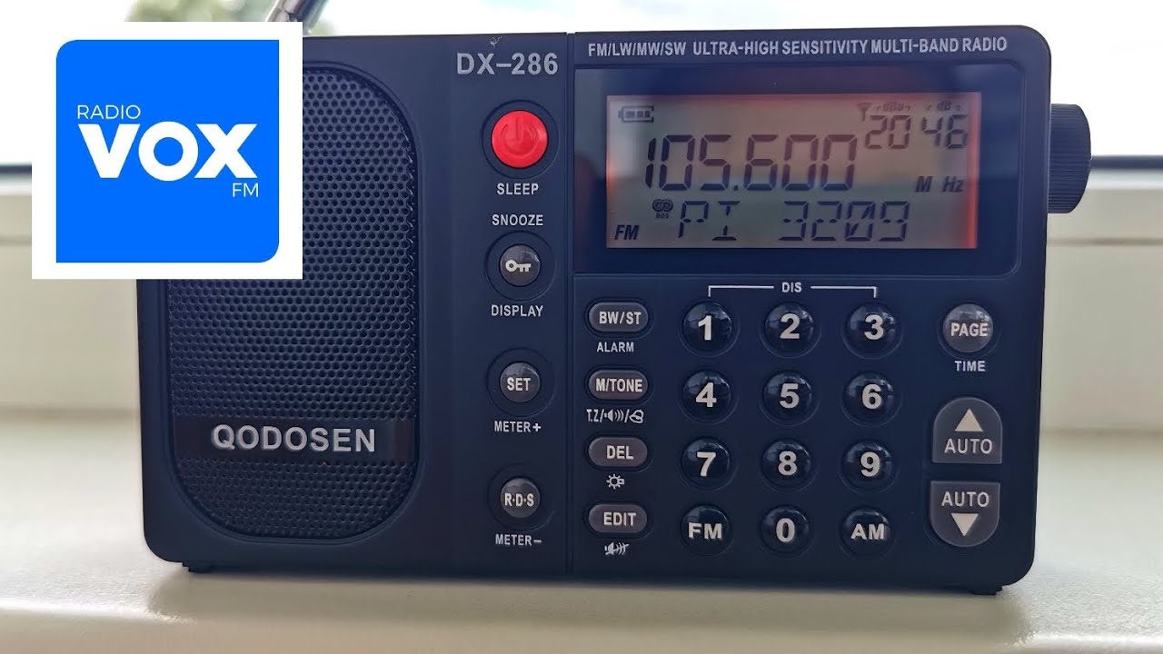 Radio VOX FM 105.6 MHz Poland. Gdynia, RTCN Oksywie transmitter ...