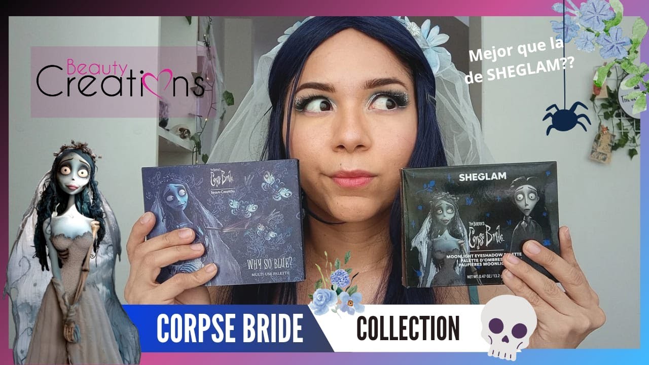 CORPSE BRIDE X BEAUTY CREATIONS RESEÑA- ¿Mejor que Sheglam? - YouTube