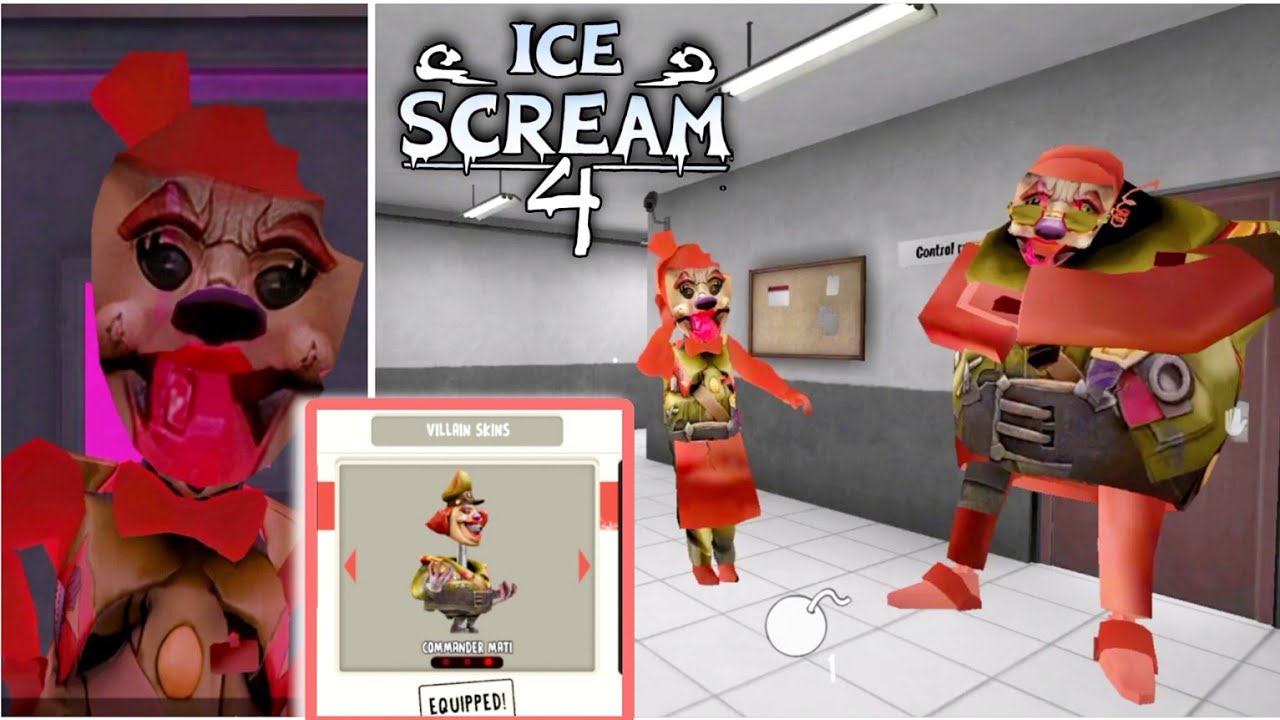Ice Scream 8 Mati Is here in Ice Scream 4 | Ice Scream 4 Commander Mati ...