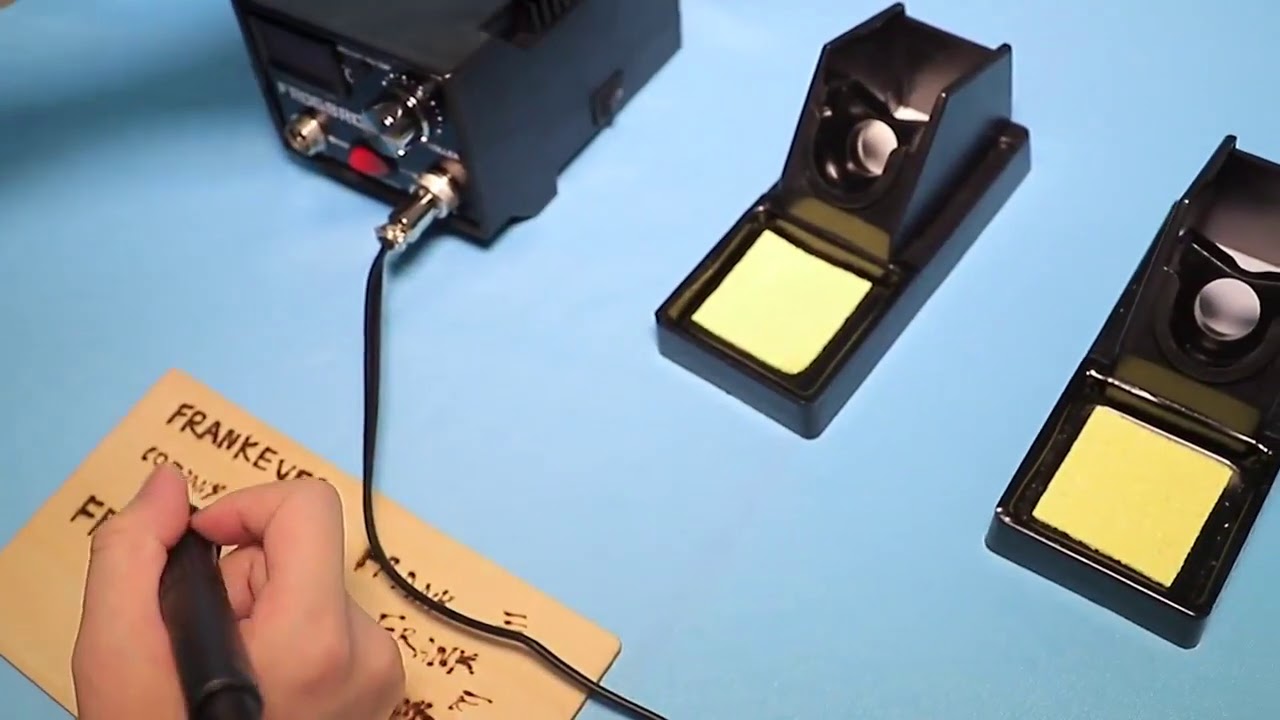Dual Pen 110V Pyrography Machine - YouTube